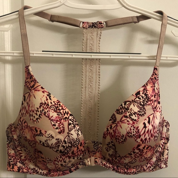 Victoria's Secret | Intimates & Sleepwear | Rose Goldpink Butterfly Bra ...